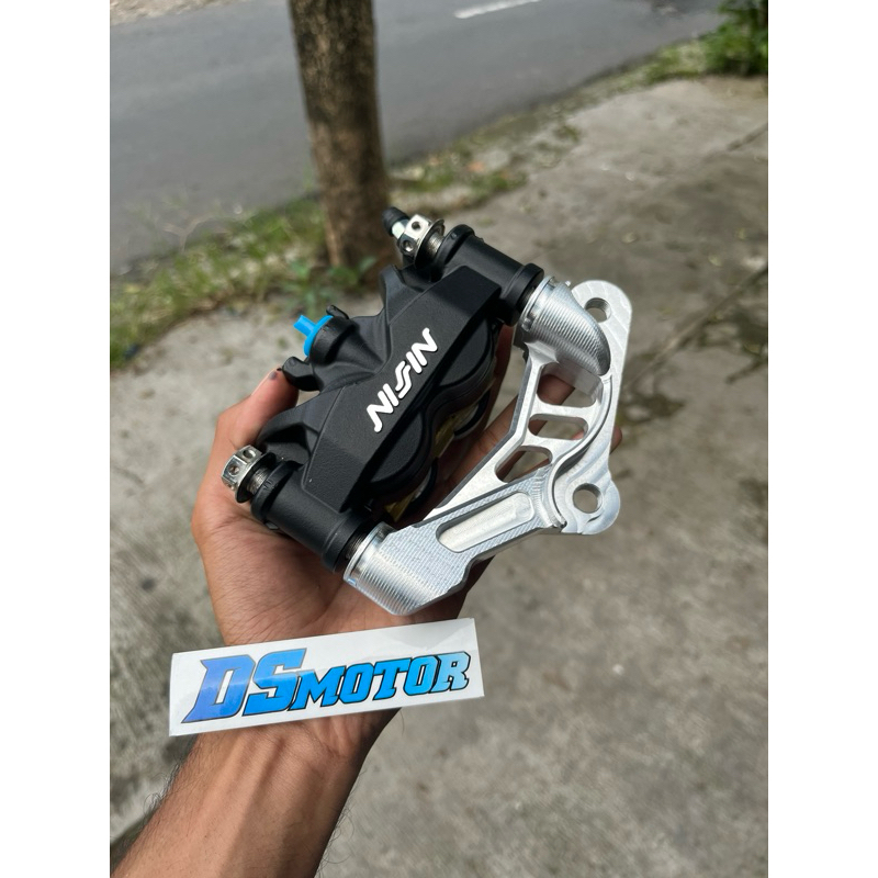 Jual kaliper caliper depan monoblok model twin africa 4p 4pot 4piston set breket fizR F1ZR 125Z ...
