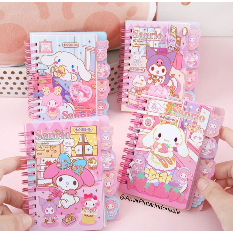 Jual MINI NOTEBOOK SANRIO SPIRAL | Shopee Indonesia
