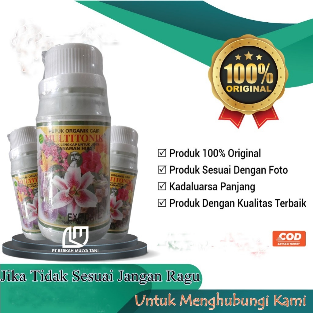 Jual Pupuk Organik Cair Multitonik Tanaman Hias Anggrek Mawar Aster ...