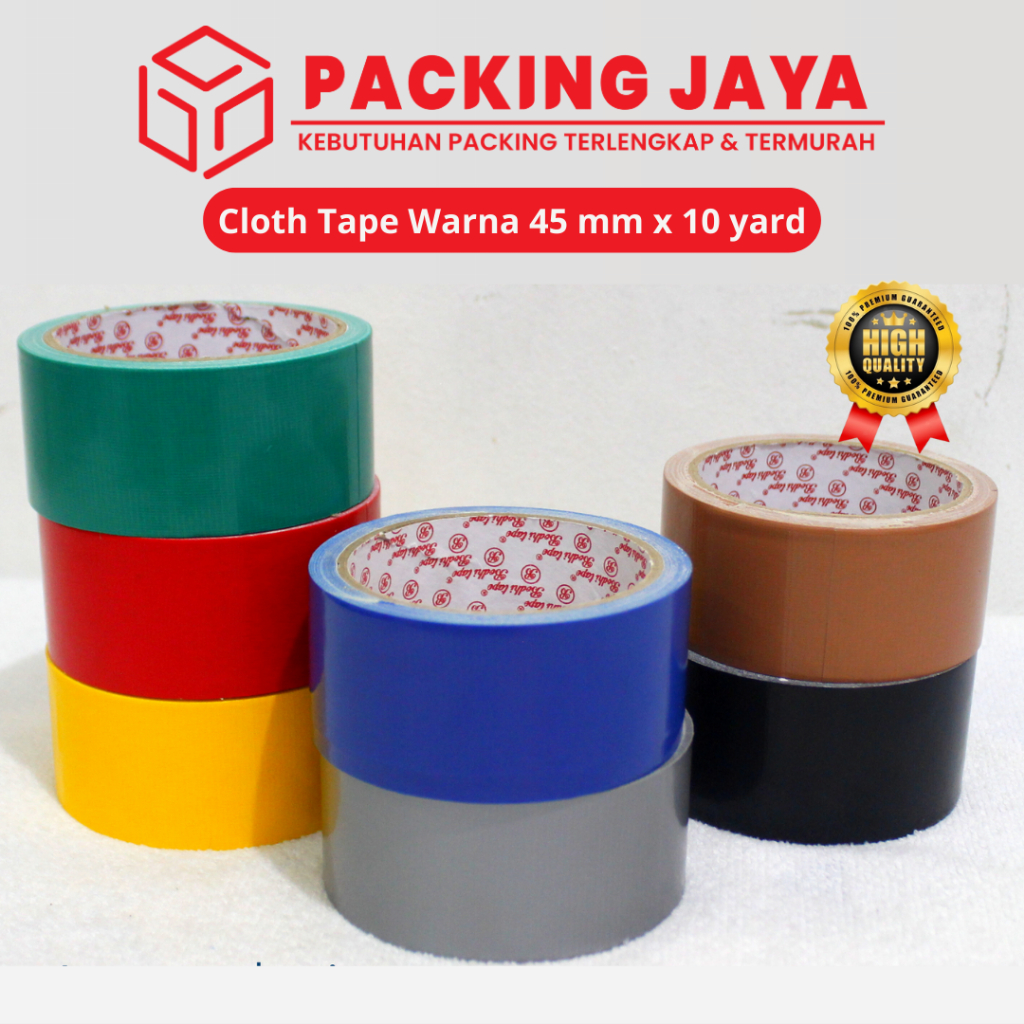 Jual Lakban Hitam / Lakban Kain Hitam / warna / Cloth Tape Bodhi 2inch ...
