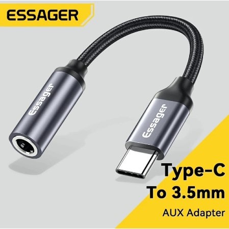 Jual Essager Audio Converter Adapter USB TYPE C to 3.5mm Jack AUX ...