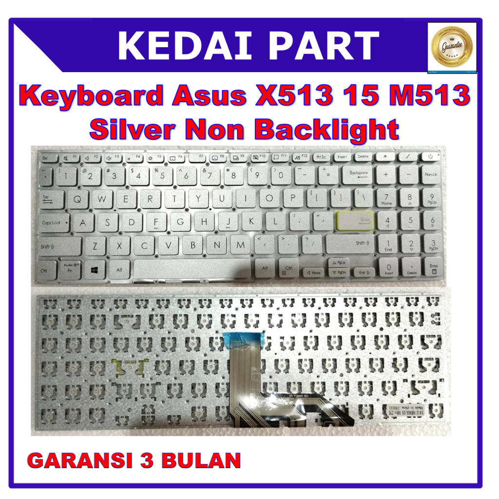 Jual Keyboard Asus Vivobook 15 X513 K513 M513 M513IA M513UA Silver | Shopee Indonesia
