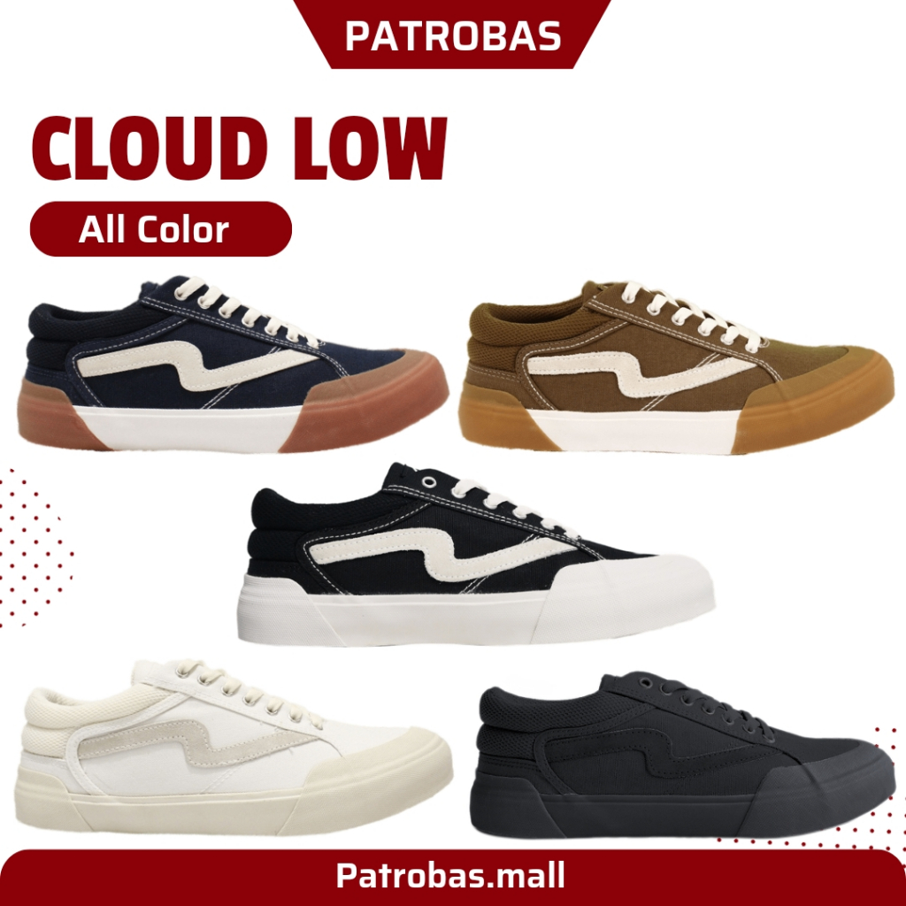 Jual PATROBAS CLOUD LOW BLACK WHITE OFF WHITE OLIVE NAVY ORIGINAL ...
