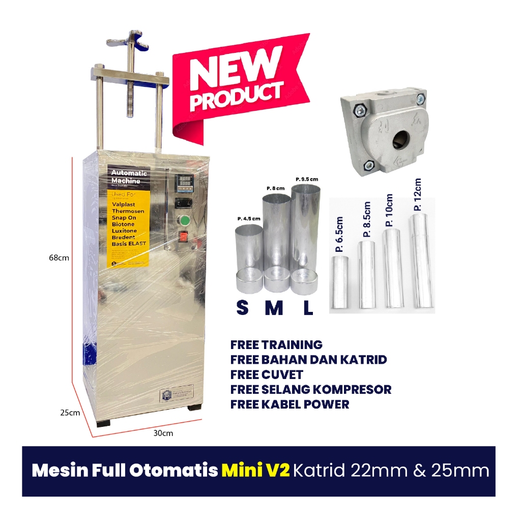 Jual Mesin Dental Full otomatis Injection Injek Gigi Palsu Valplast ...