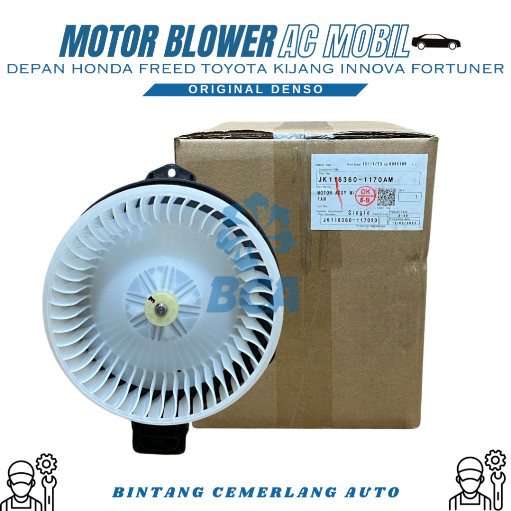 Jual MOTOR BLOWER AC Mobil Depan Honda Freed Kijang Innova Fortuner ...