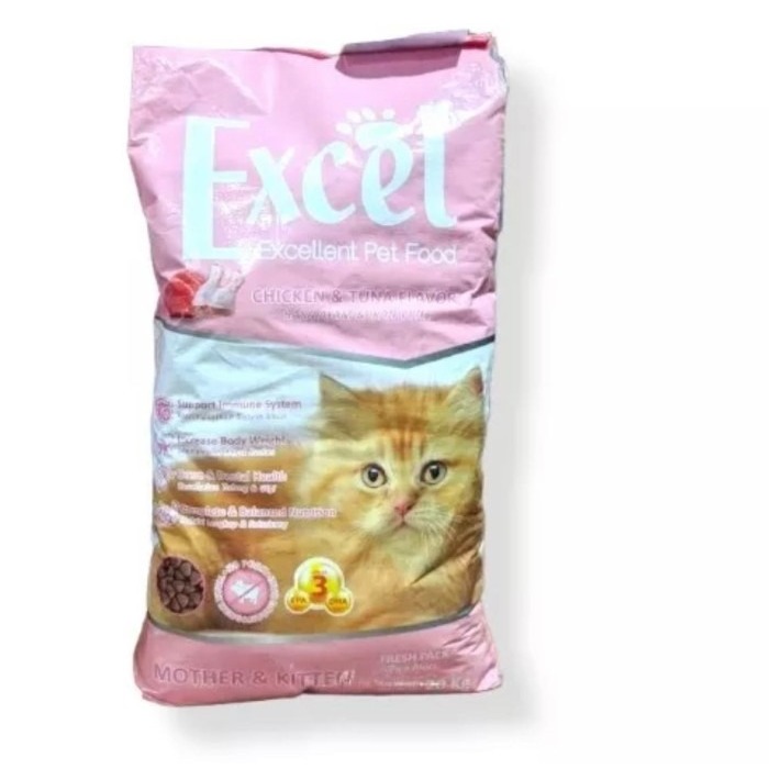 Jual Excel Cat Dry Food 20kg - Makanan Kering Kucing (1 KARUNG ...