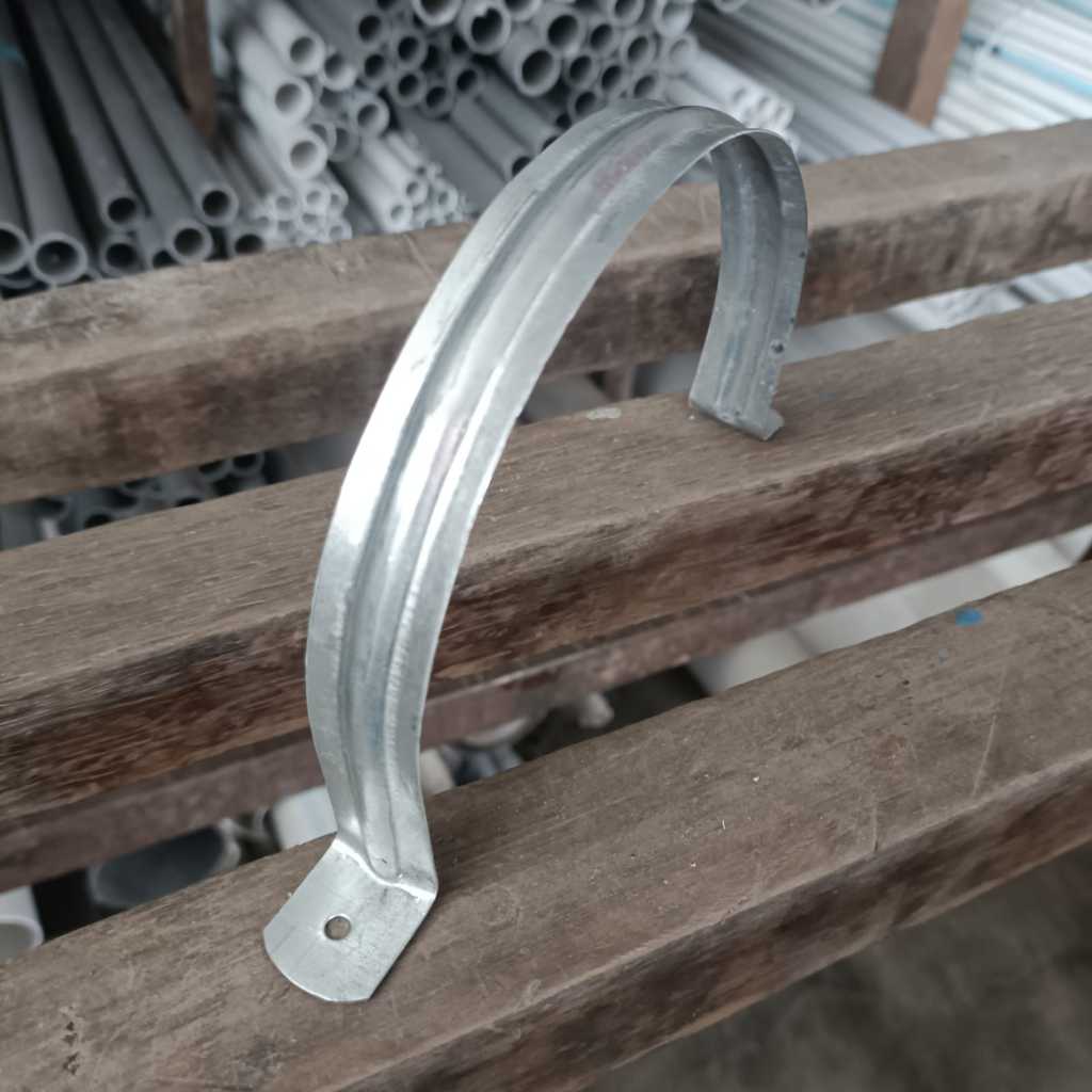 Jual Klem Pipa Murah 4" Inch / Plat Besi Galvanis / Klem Pipa PVC ...