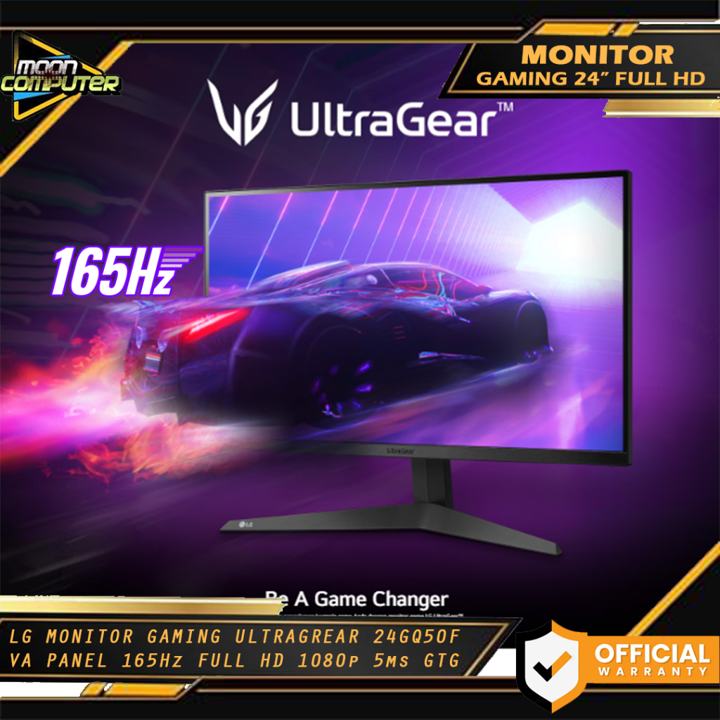Jual Monitor Gaming LED LG UltraGear 24" 165Hz Full HD FHD 24GQ50F VA ...