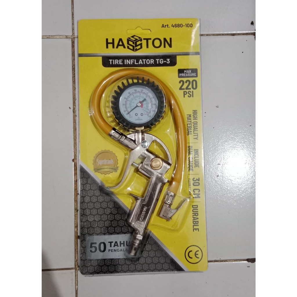 Jual HASSTON PROHEX Tire inflator TG-3 isian angin inflating gun ...
