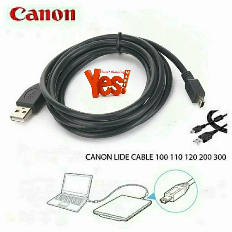 Jual Kabel USB Data Canon Scanner Lide 100 110 120 200 220 300 P150 ...