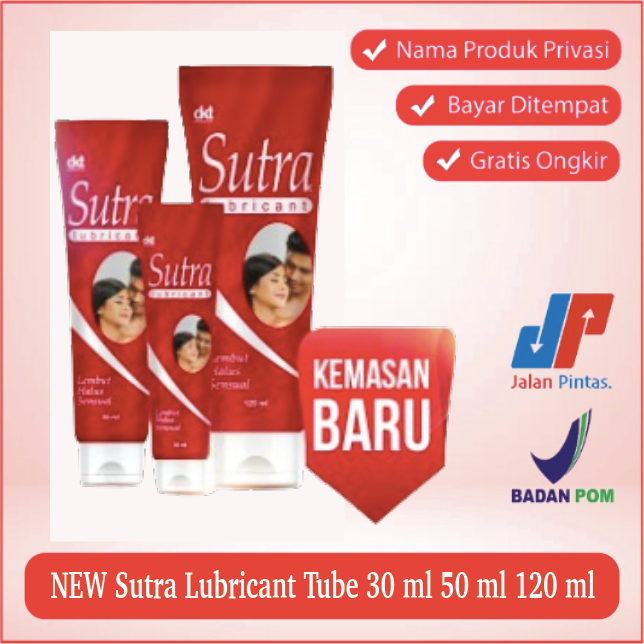 Jual SUTRA Lubricant All Size 30 ml 50 ml 120 ml Tube Kecil Sedang ...