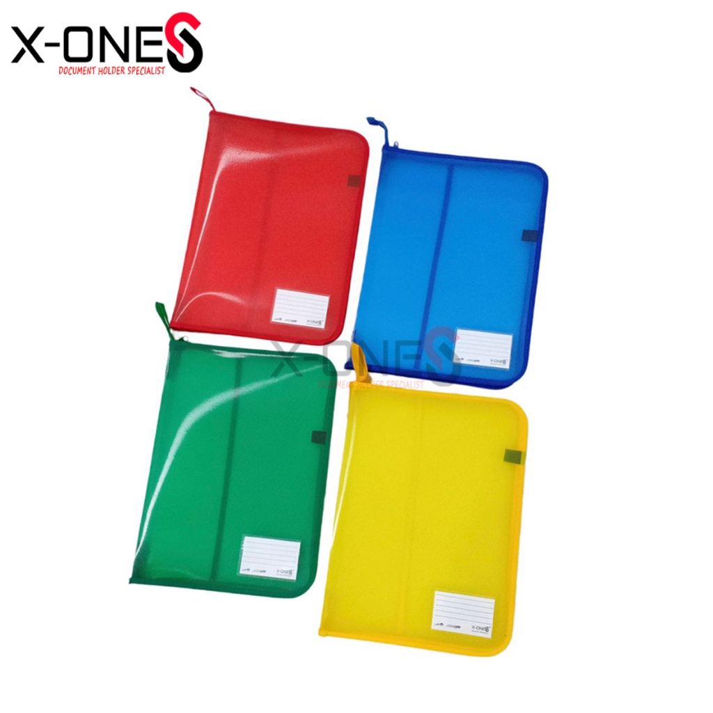 Jual X One Zipper Jala Seleting Map Plastik Resleting Map Jala