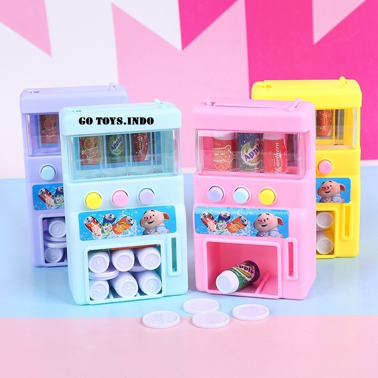 Jual Mainan Anak MESIN MINUMAN Soda Otomatis - Mini Vending Machine ...