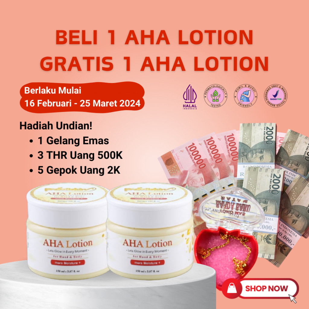 Jual Presli Skin AHA Body Lotion(1ahalotion + gratis 1 Aha Lotion ...