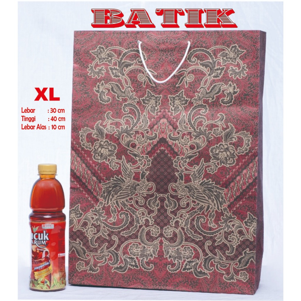 Jual PAPER BAG BATIK XL / PAPERBAG MOTIF 30 X 40 X 10 / PAPER BAG KADO ...