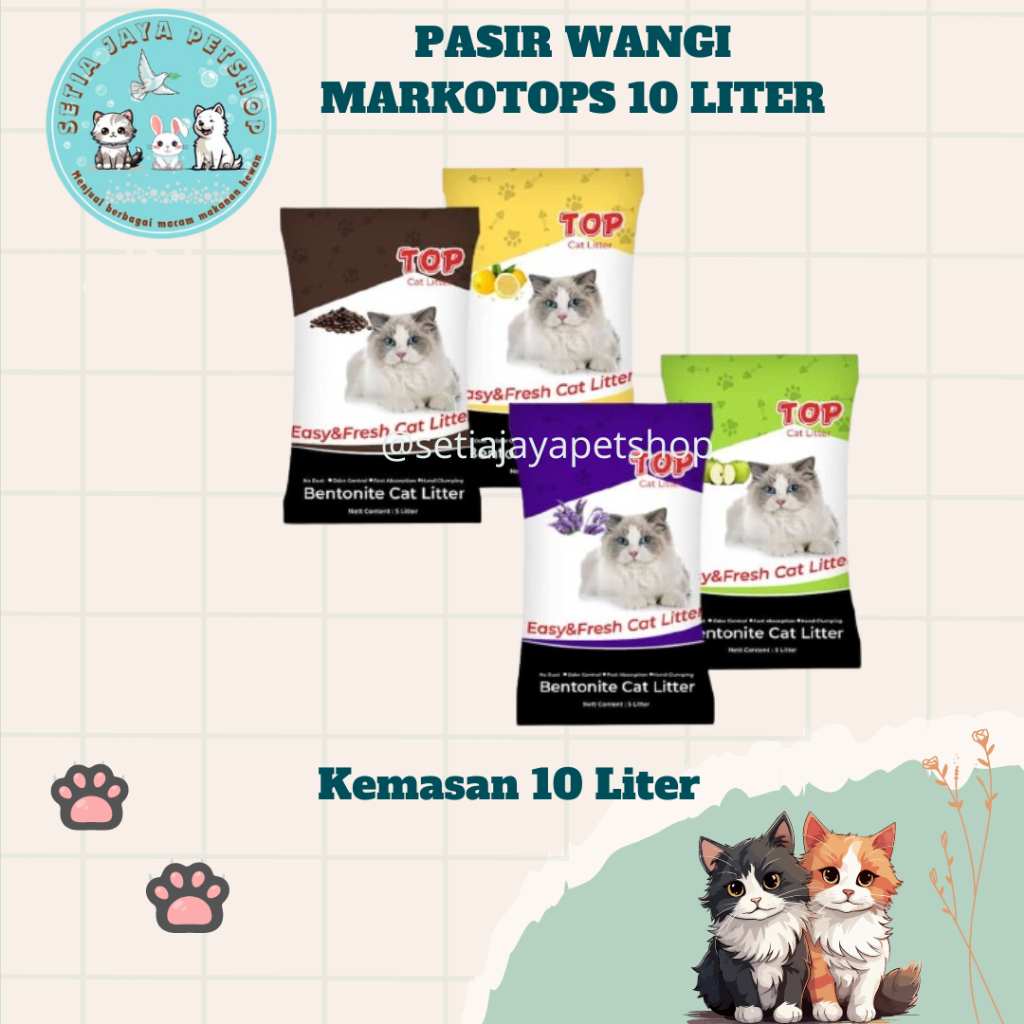 Jual Pasir Top 10L All Variant - Pasir Kucing (INSTANT) | Shopee Indonesia