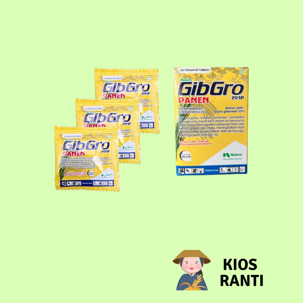 Jual ZPT GIBGRO PANEN 20 SP/Zat Pengatur Tumbuh/Asam Giberelat | Shopee ...