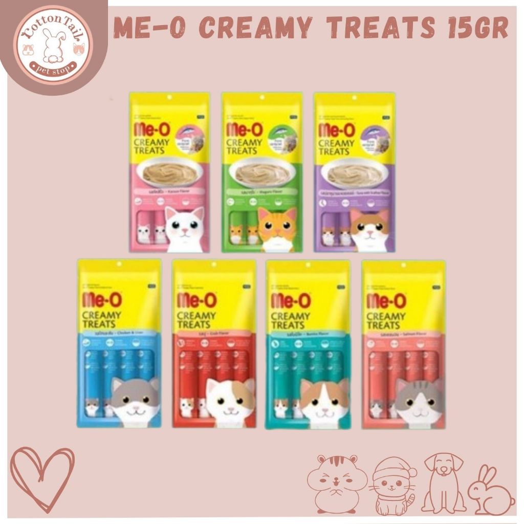 Jual Me-O Creamy Treats Snack Kucing Sachet 15gr / MEO Makanan Kucing ...