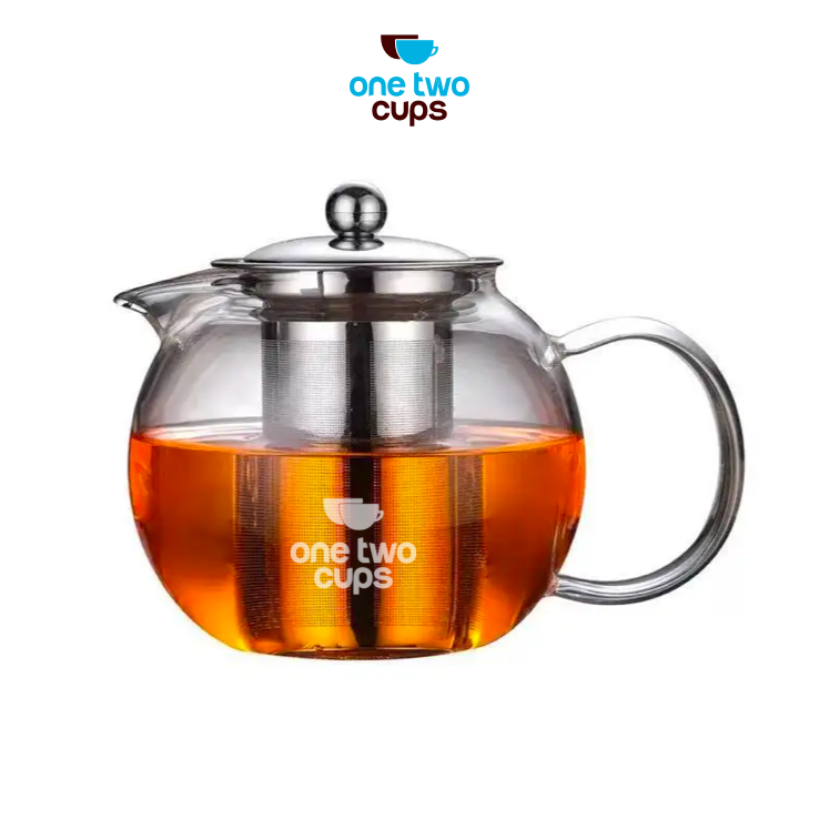 Jual One Two Cups Teko Teh Kaca Tahan Panas dengan Saringan Glass Teapot - BR-352 | Shopee Indonesia