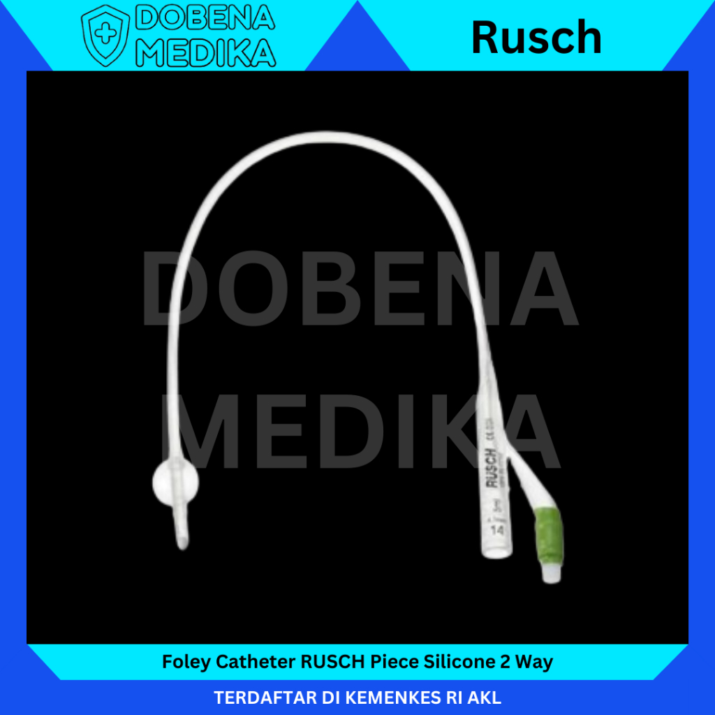 Jual Rusch Foley Catheter Silicone 2 Way No 06 08 10 12 14 16 18 20 22 ...
