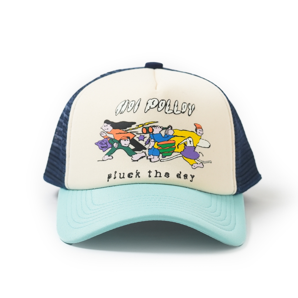 Jual Hoi Polloy - Trucker Hat - Topi - Pluck The Day (Multicolor) | Shopee Indonesia