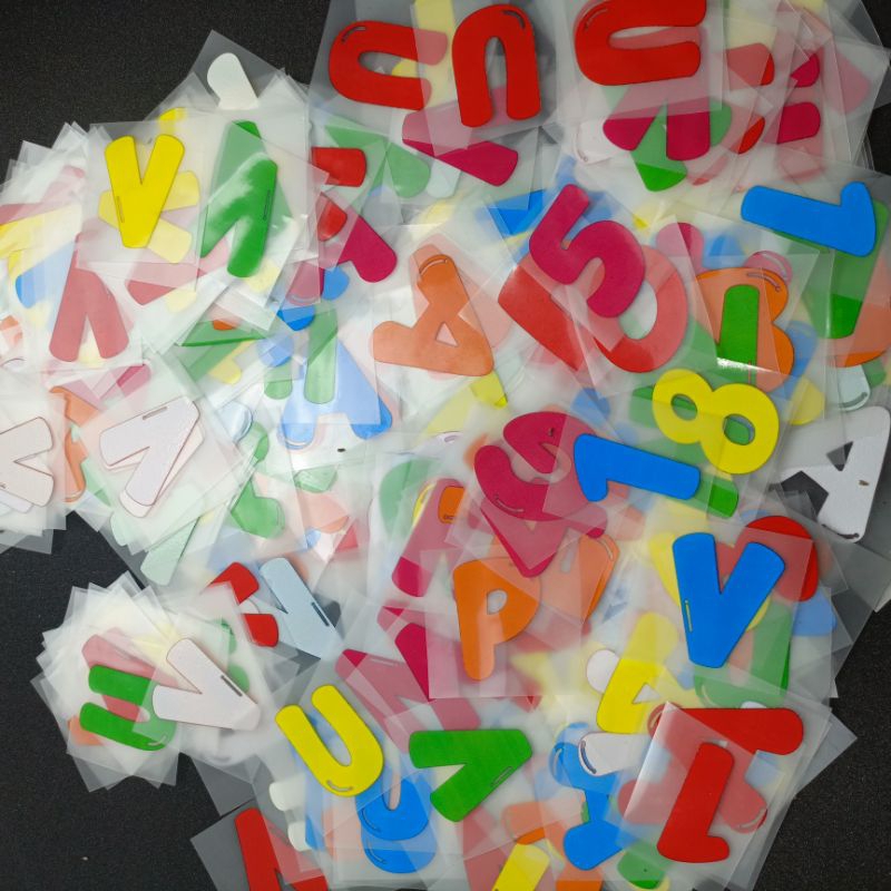 Jual stiker sablon kaos setrika huruf angka nama | Shopee Indonesia