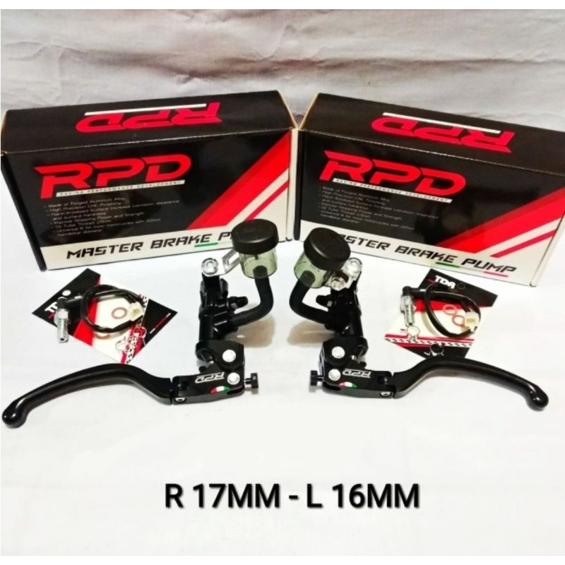 Jual master rem RPD racing full cnc radial R17MM/L16MM motor adv,pcx ...
