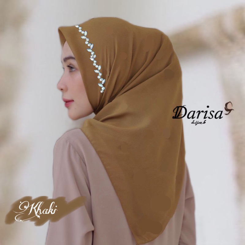 Jual BANDO DAUN HIJAB SEGIEMPAT VOAL SWAROVSKI BANDO BEADS BAHAN PARIS ...