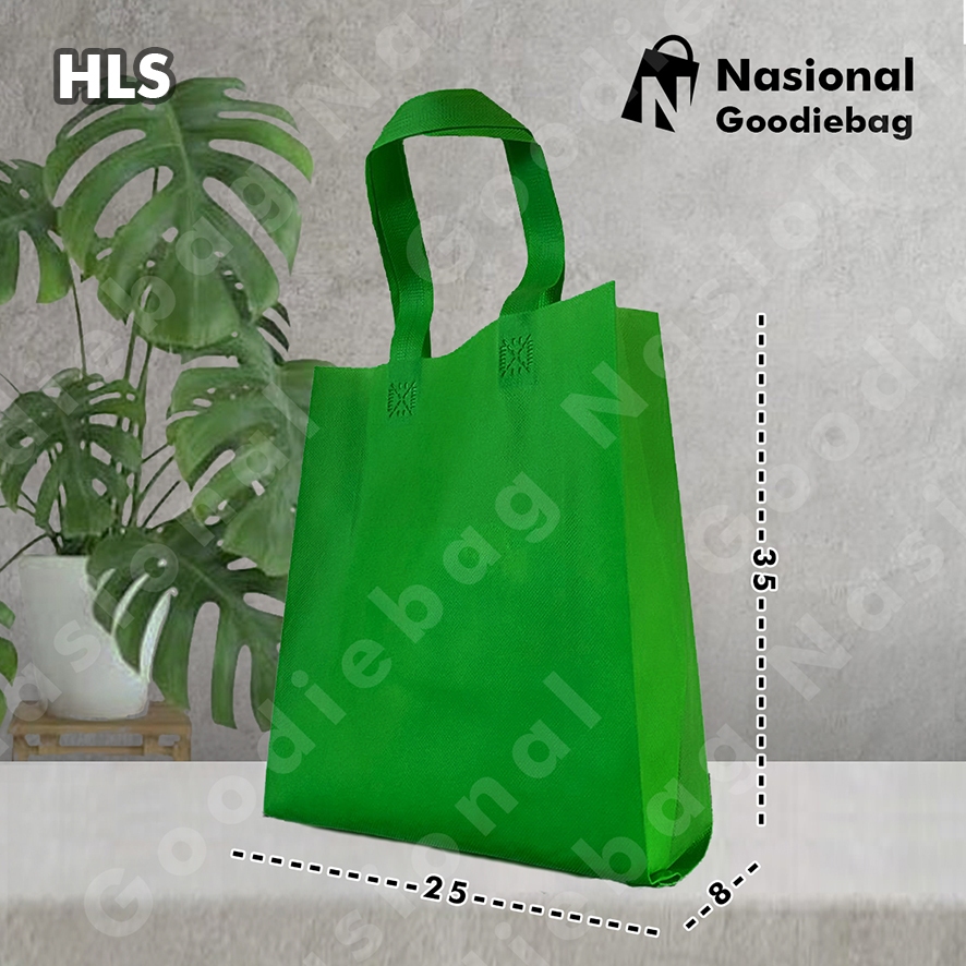 Jual Tas Spunbond Goodybag Laken Model Tali Ukuran 25x35x8 | Shopee ...