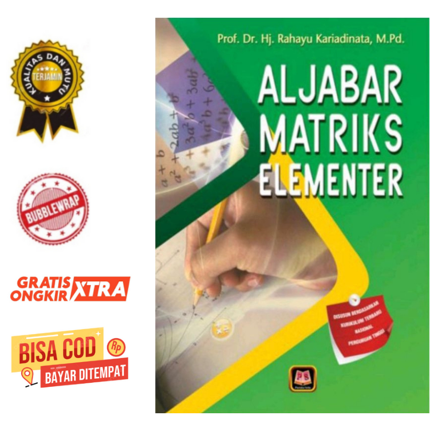 Jual Buku Aljabar matriks elementer - Rahayu Kariadinata | Shopee Indonesia