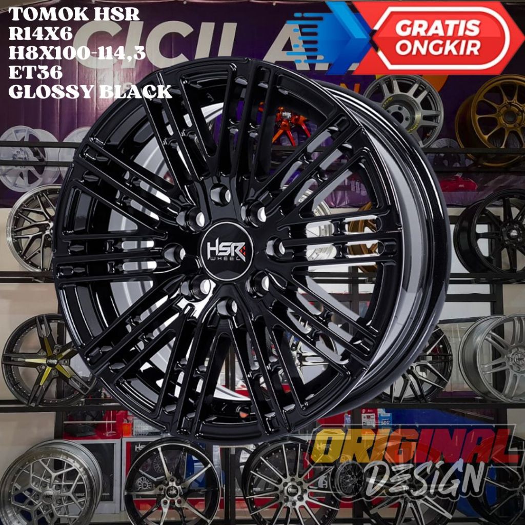 Jual Velg Mobil Ring 14 HSR TOMOK R14 Untuk AVANZA , XENIA , AGYA , AYLA | Shopee Indonesia