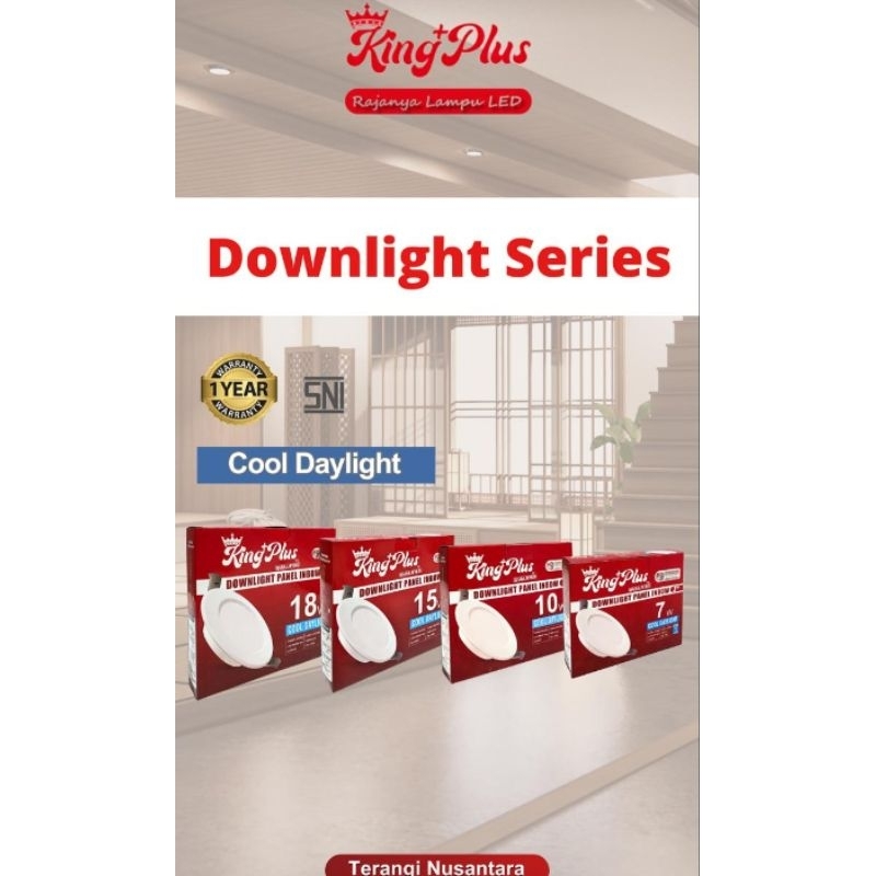 Jual Lampu Downlight LED King Plus 7watt 10watt Downlight Panel LED ...