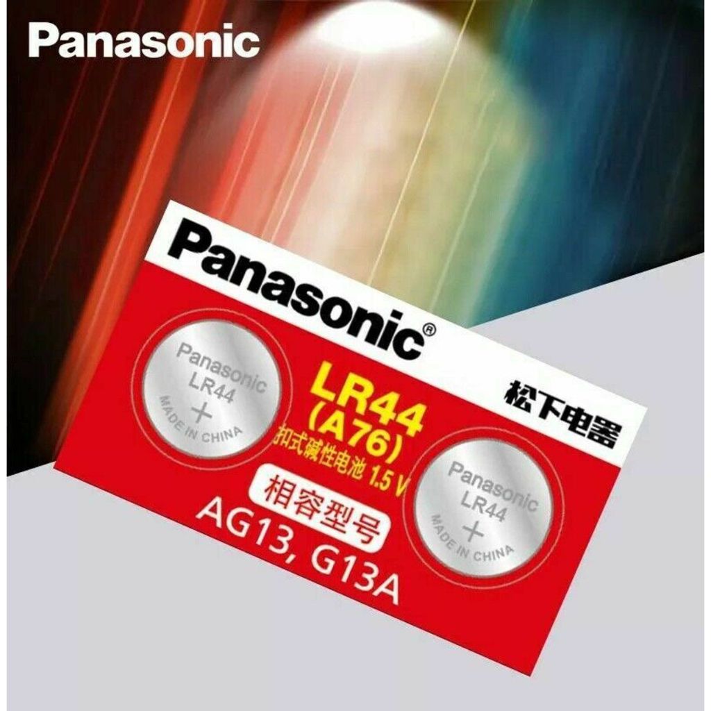 Jual Batu Baterai Kalkulator Panasonic LR44 AG13 LR1154 Alkaline Original | Shopee Indonesia