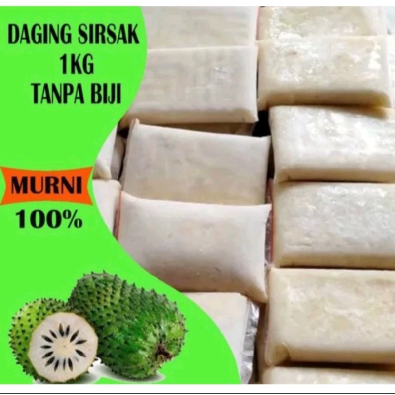 Jual Daging Sirsak BEKU/SIRSAKFROZEN | Shopee Indonesia