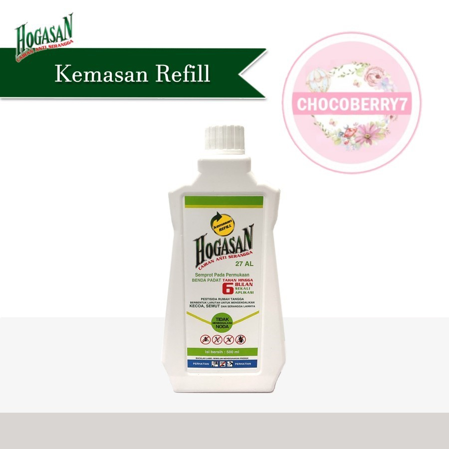 Jual Hogasan Refill Cairan Anti Serangga 500 mL Anti Semut Kecoa Rayap ...