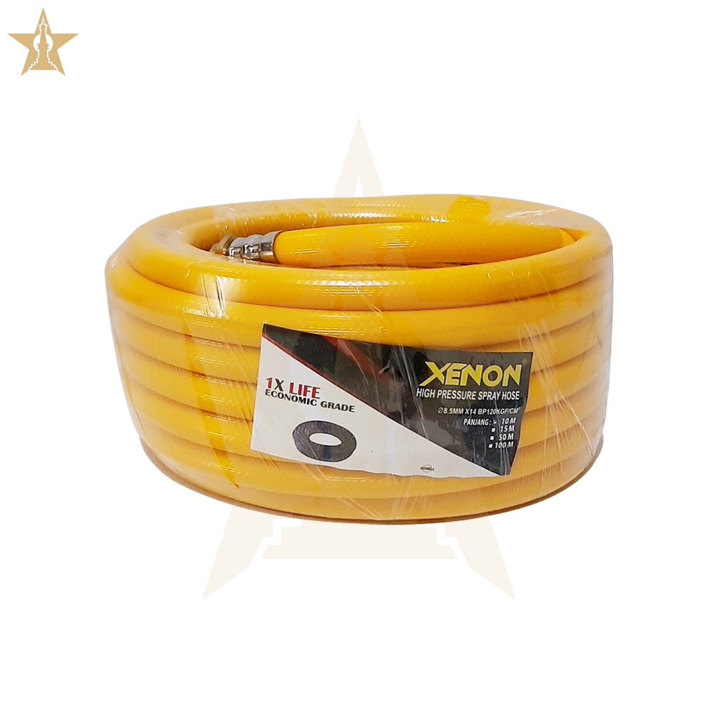 Jual XENON 10 Meter Selang Kompresor Kuning- High Pressure Spray Hose ...