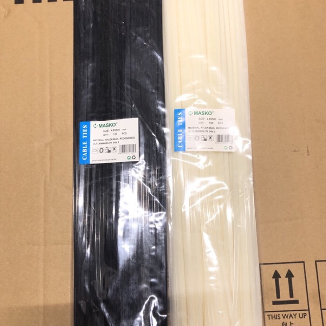 Jual Kabel cable 4,8x400 mm 40 cm MASKO 1 Pack isi 100 pcs tali ties ...