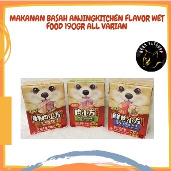 Jual Makanan Basah Anjing Kitchen Flavour Wet Food Dog 190gr All ...
