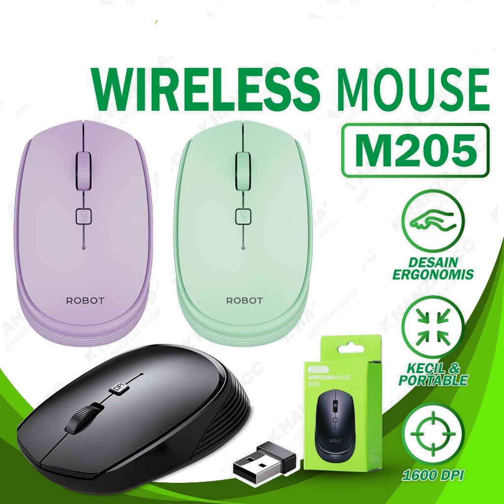 Jual Mouse Wireless Robot M205 Mouse Wireless Optical 2.4G | Shopee Indonesia