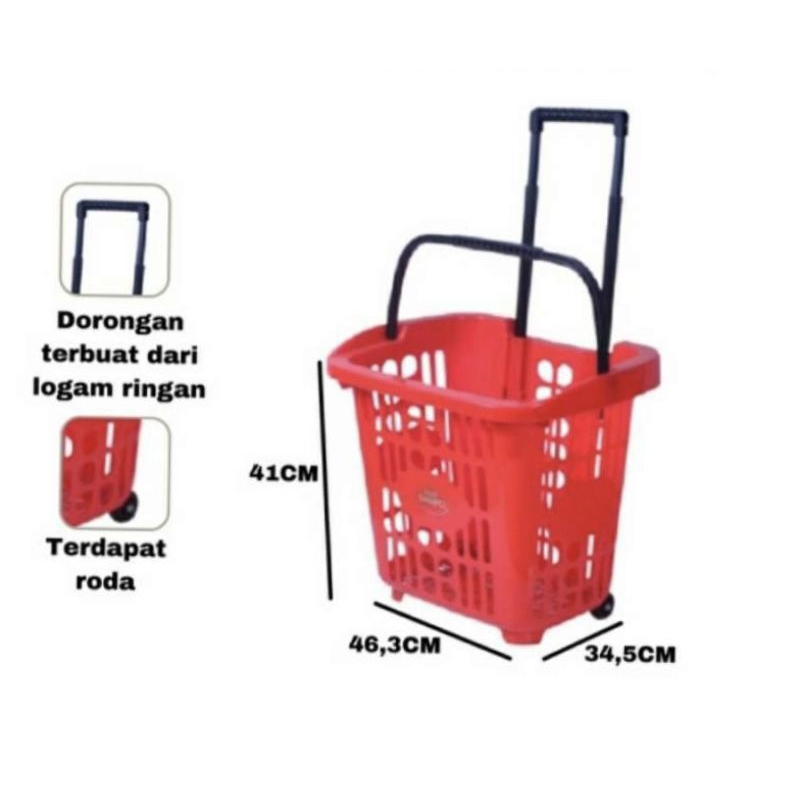 Jual KERANJANG BELANJA RODA FLAMINGO SHINPO ( SIP 341 ) | Shopee Indonesia