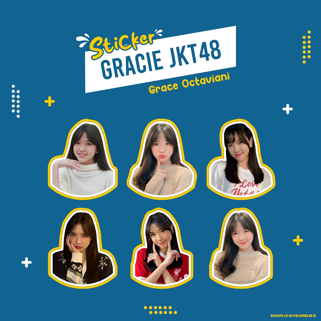 Jual [ ISI 6 ] Sticker Pack JKT48 Lucu Aesthetic High Quality | Shopee ...