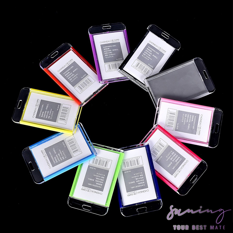 Jual Kartu Identitas Warna Transparan/Holder Id Card Acrylic Id Card 2 ...