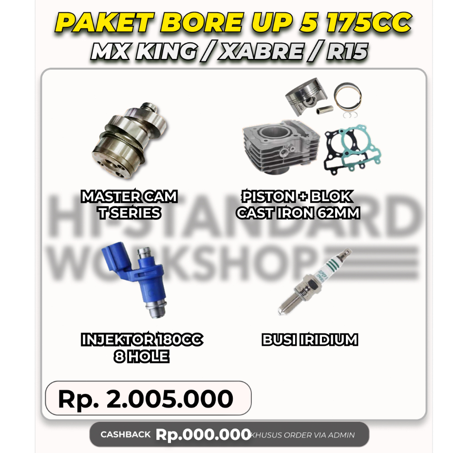 Jual PAKET TOURING HEMAT 5 BRT MX KING XABRE R 15 BLOK CAST IRON 62 ...