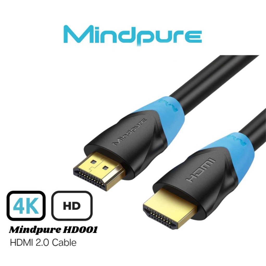 Jual Kabel HDMI Mindpure Male to Male 4K 4Kx2K HD001 - 1.5M | 3M | 5M ...