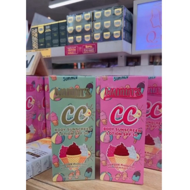 Jual WALNUT’S DD BODY SUNSCREEN LOTION SPF 50 PA+++ WADCUNEED (preloved ...