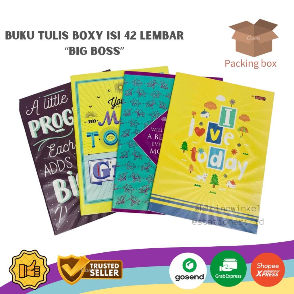 Jual Buku Tulis BIG BOSS 42 isi 6 pcs Buku ukuran B5 | Shopee Indonesia