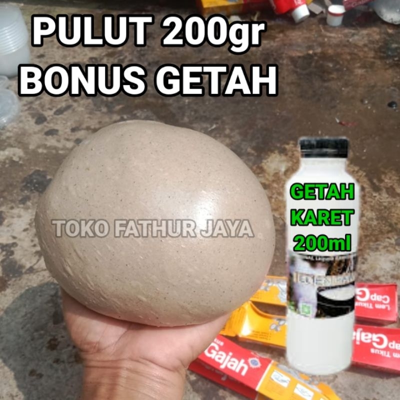 Jual PULUT burung 200gram (BONUS getah 200ml), Kombinasi Lem GAJAH ...