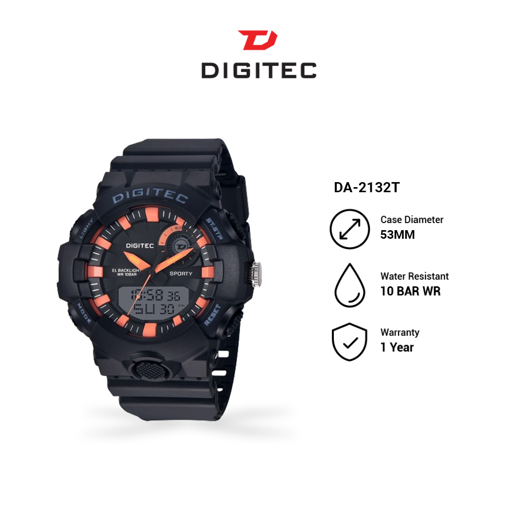 Jual DIGITEC Jam Tangan Analog-Digital Pria DA-2132T Water Resist ...