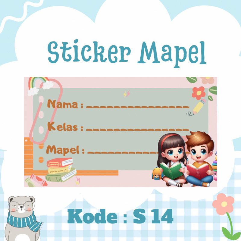 Jual Sticker Mapel, Sticker Buku pelajaran | Shopee Indonesia
