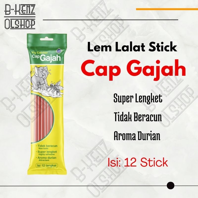 Jual Lem Lalat Stick Cap Gajah - Penangkap Lalat | Shopee Indonesia